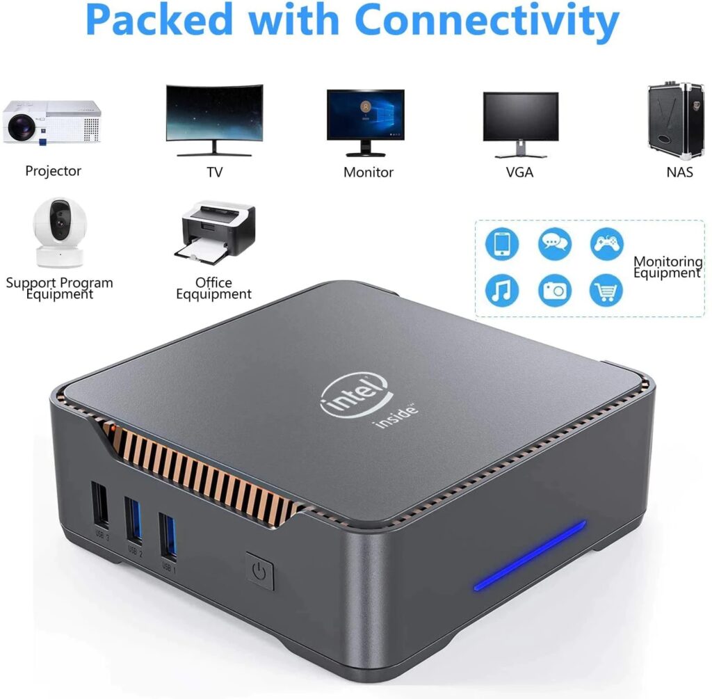 GK3V Windows Mini PC Intel J4125 8GB RAM 128/256/512GB 1TB SSD - Dragon ...