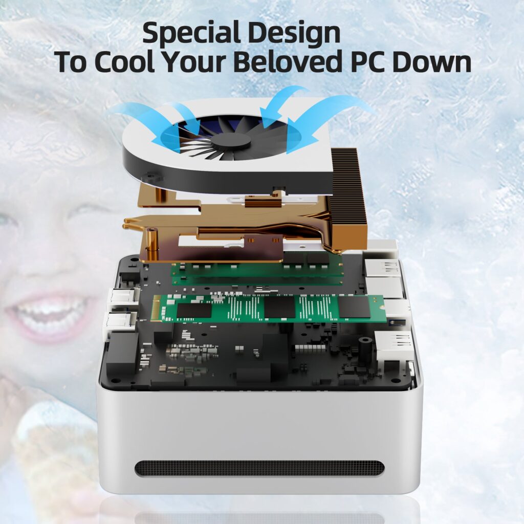 GenMachine R7 AMD Ryzen 7 4700U Windows 11 Mini PC 64GB RAM 2TB SSD ...