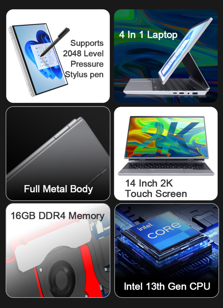 ORE TX1 Intel N5105 14 inch 4 in 1 Tablet Laptop Gaming Laptop DDR4 ...