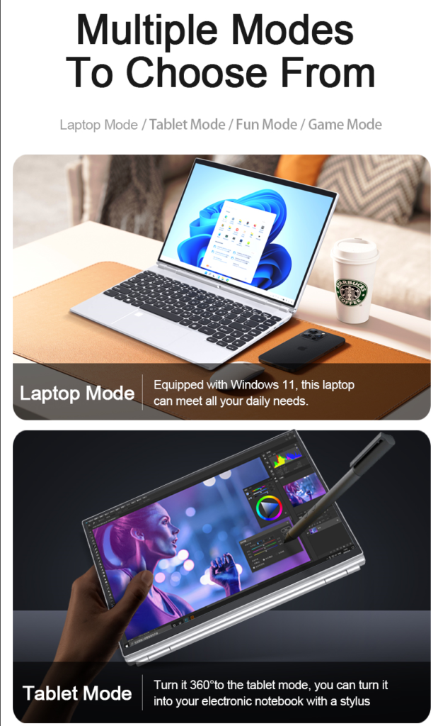 ORE TX1 Intel N5105 14 inch 4 in 1 Tablet Laptop Gaming Laptop DDR4 ...
